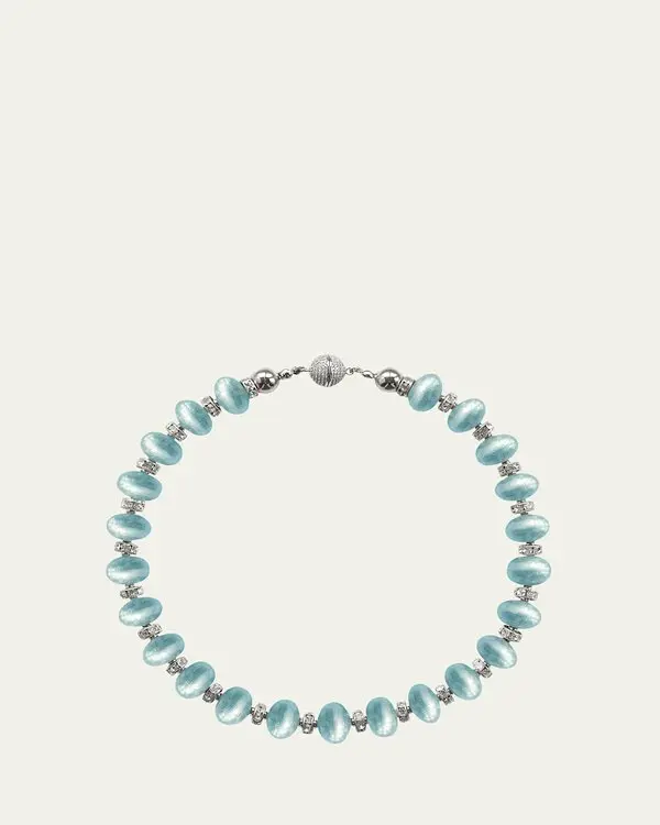 SAULE LABEL Mika Necklace - Aqua Blue