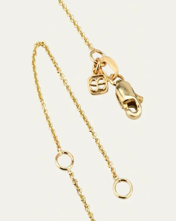 SYDNEY EVAN 14k Yellow Gold Pure Block Initial Necklace - Init G