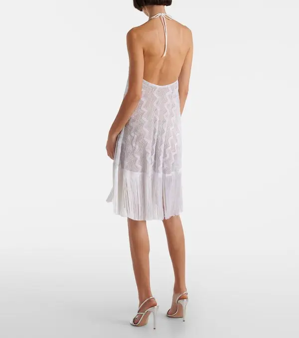Missoni Zigzag Fringed Lam Beach Dress
