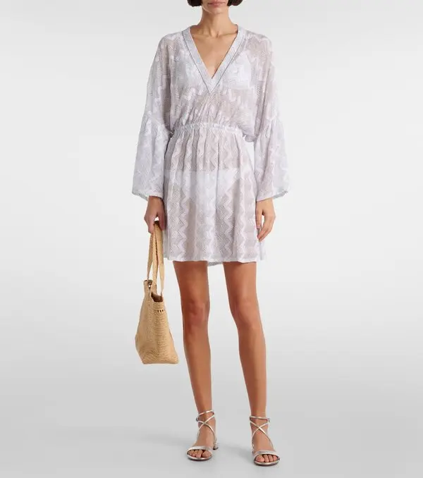short dress for beach Bay Breeze Sheer Mini Dress – PROVA