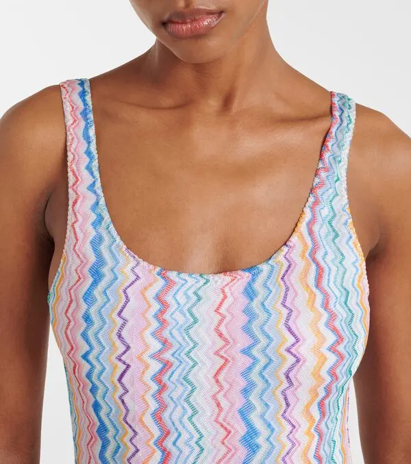 Missoni Zigzag One-piece Swimsuit - Multicoloured