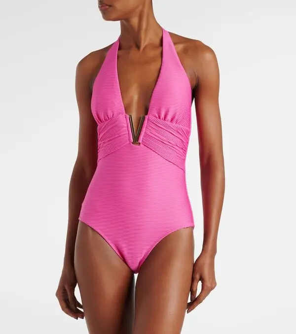 Heidi Klein Tulum Halterneck Swimsuit