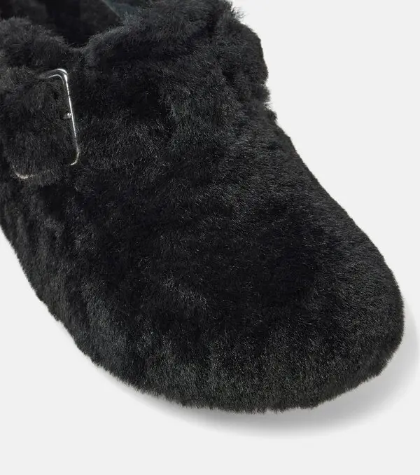 BIRKENSTOCK Boston Shearling Clogs - Black