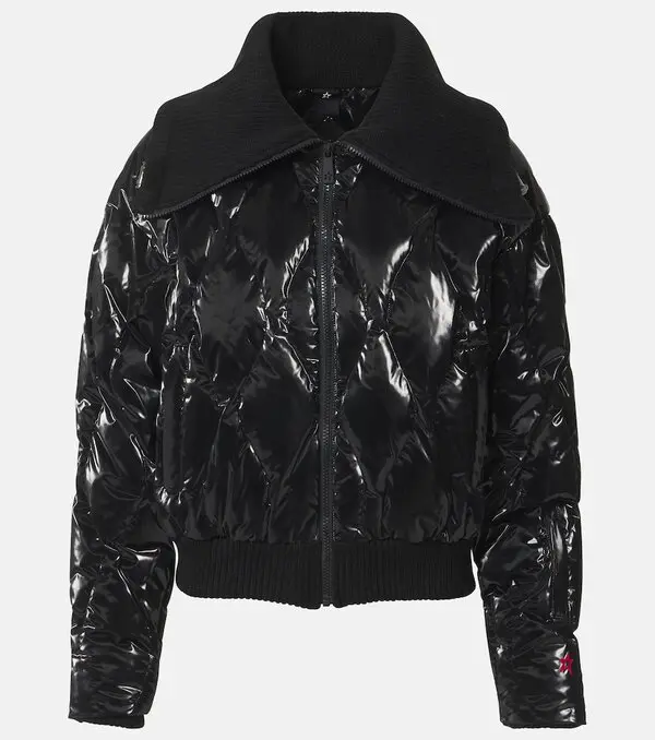 Perfect Moment Carving Quilted Down Ski Jacket - Black