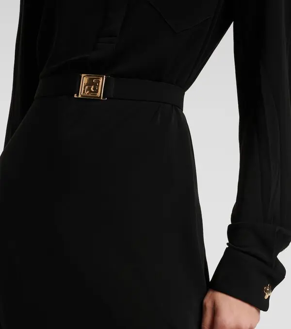 Tory Burch Belted Jersey Shirt Dress