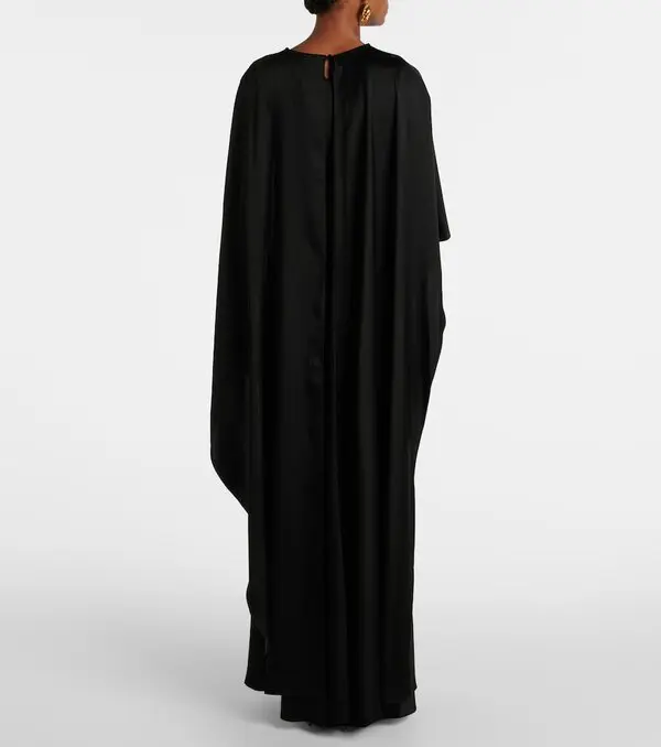 Simkhai Izel Satin Gown - Black