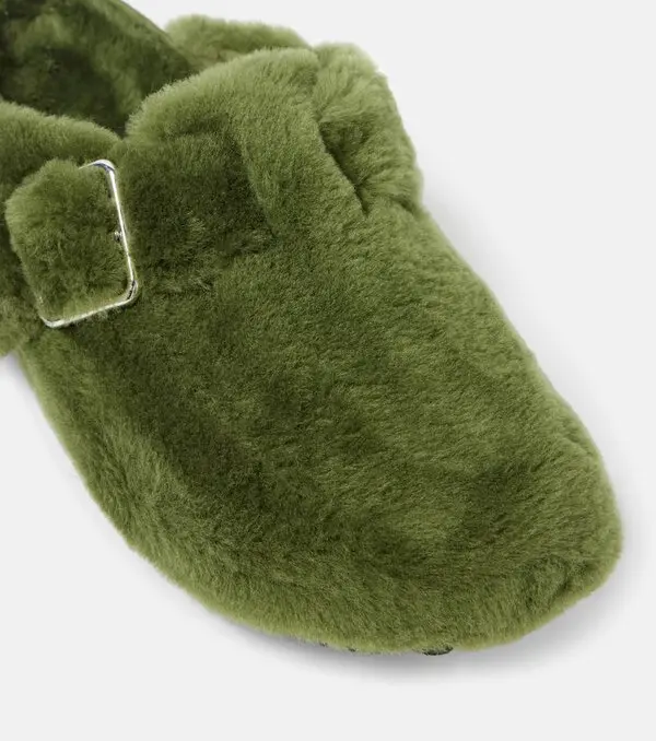 BIRKENSTOCK Boston Shearling Clogs - Green