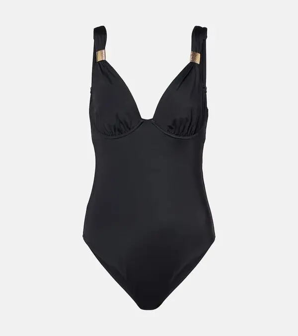 Heidi Klein La Bocana One Piece Swimsuit - Black