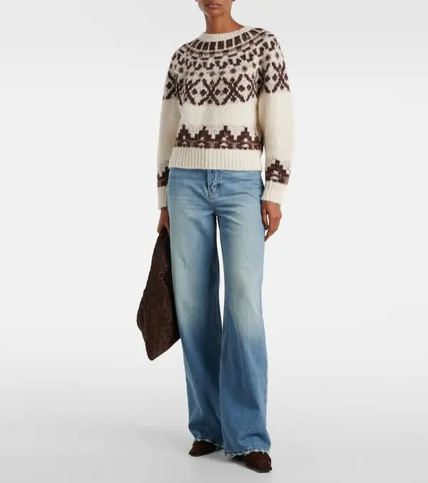 FRAME Fair Isle Alpaca-blend Sweater