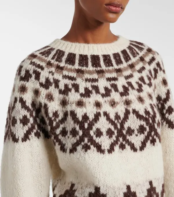 FRAME Fair Isle Alpaca-blend Sweater