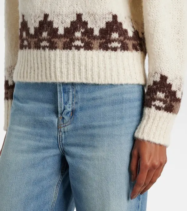 FRAME Fair Isle Alpaca-blend Sweater