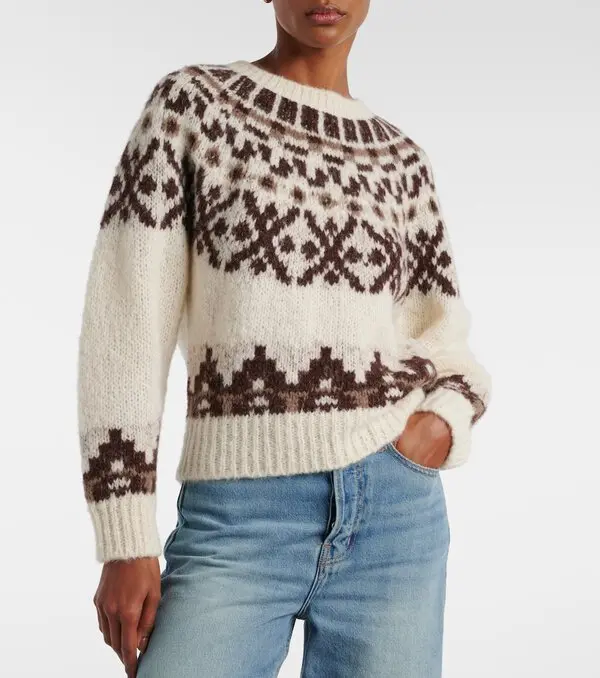 FRAME Fair Isle Alpaca-blend Sweater