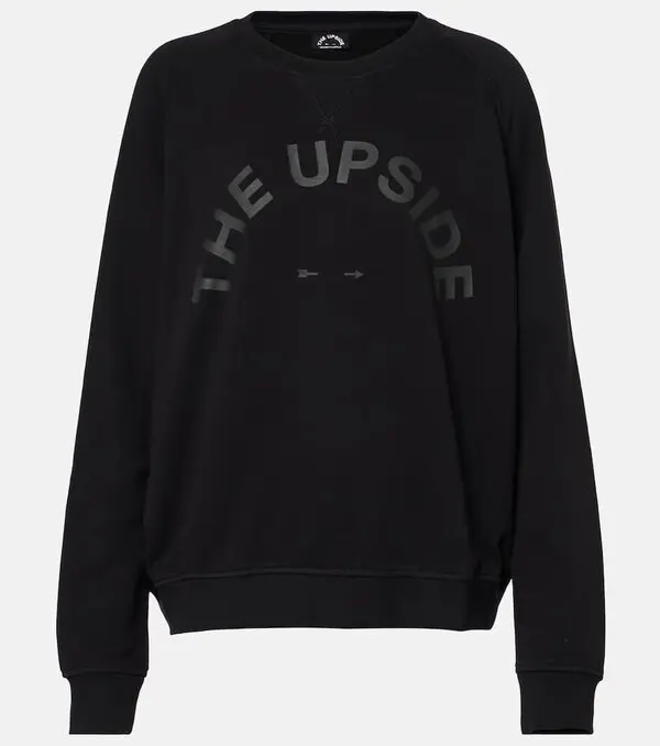 The Upside Newport Cotton Terry Sweatshirt - Black
