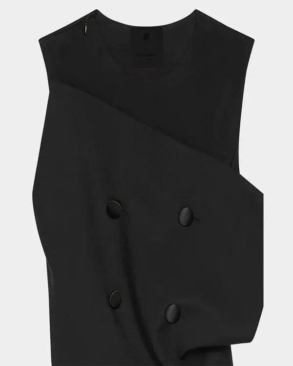 Givenchy 4-button Asymmetric Dress