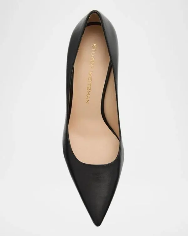 STUART WEITZMAN Power 85 Leather Pumps - Black