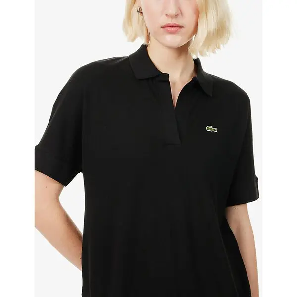Lacoste Logo-patch Short-sleeve Stretch-pique Polo Shirt