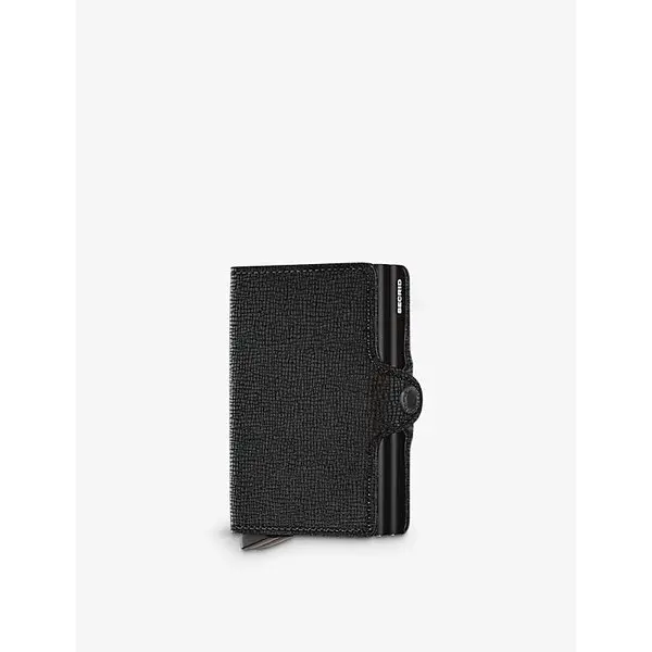 SECRID Twinwallet Crisple Leather Cardholder - Black