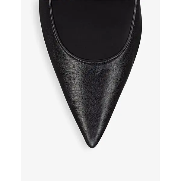 CHRISTIAN LOUBOUTIN Sporty Kate 100 Leather Heeled Pumps - Black