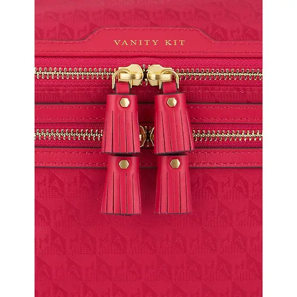 ANYA HINDMARCH Logo-embossed Nylon Vanity Kit - Magenta