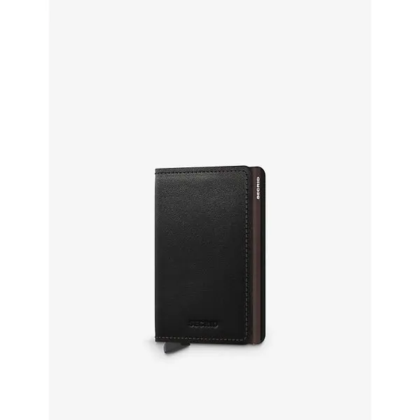 SECRID Slimwallet Original Leather Cardholder - Black-brown