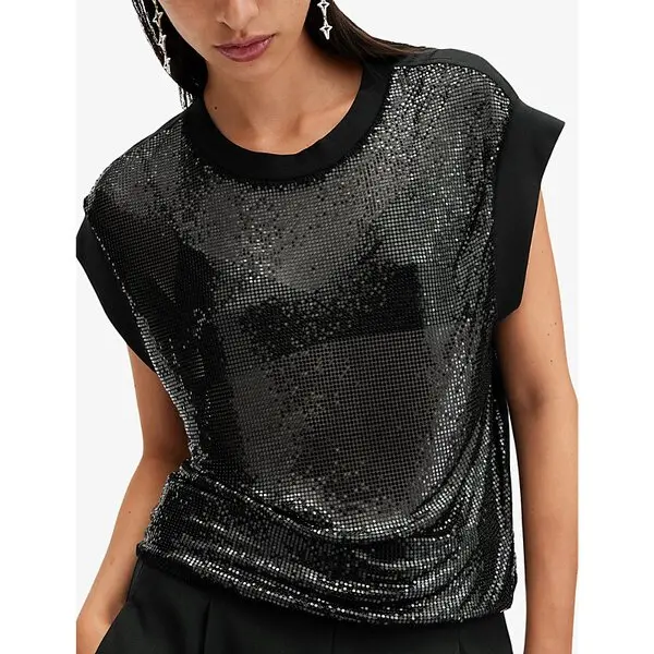 ALLSAINTS Shane Chain Mail Top