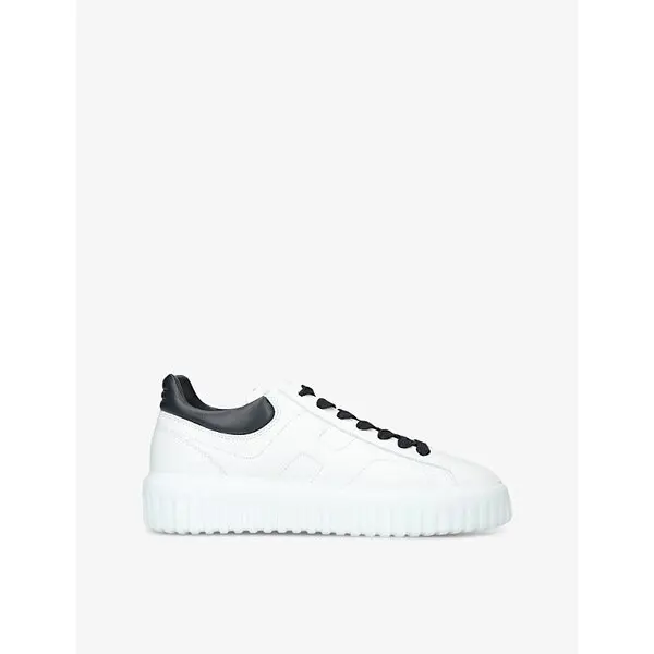 Hogan H-stripes Branded Leather Low-top Trainers