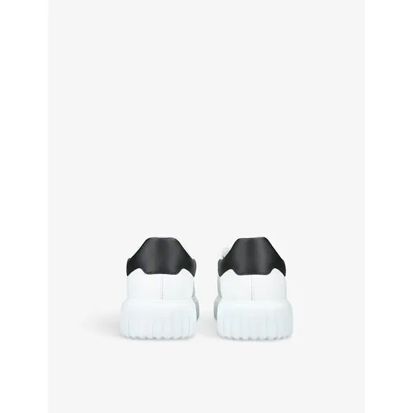 Hogan H-stripes Logo-print Leather Low-top Trainers - White