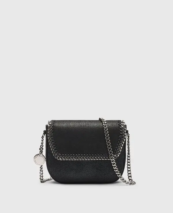 Stella McCartney Falabella Flap Crossbody Bag - Black