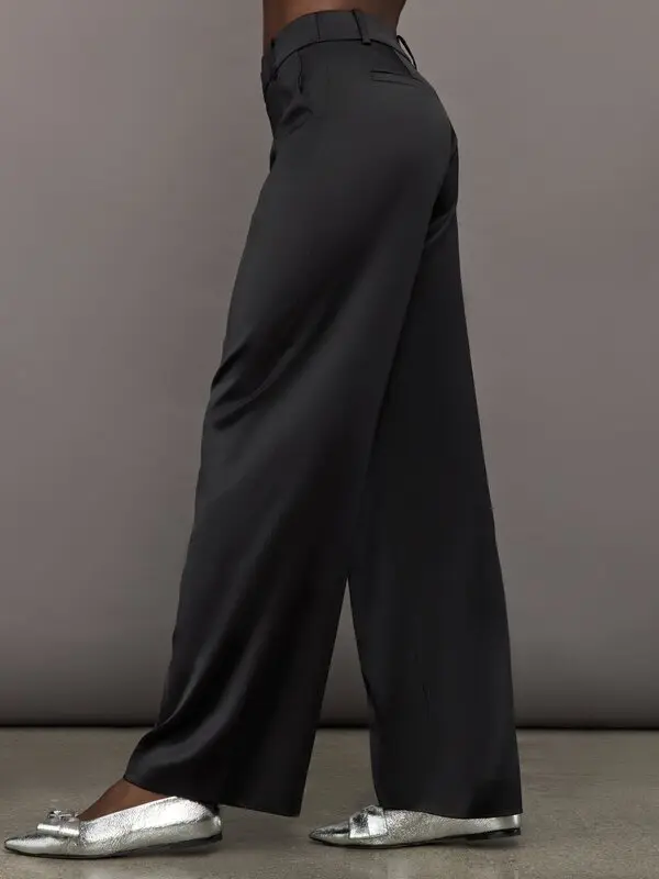 Carbon38 Satin Straight Leg Pant