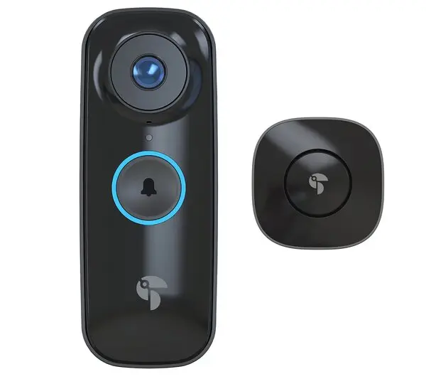 TOUCAN Wireless 2k Video Doorbell Pro W/ Doorbell Chime - One-color