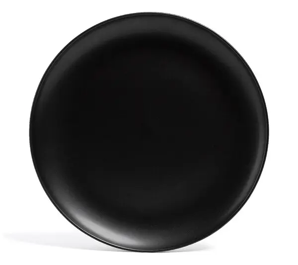 OVERANDBACK Over&back Coupe Semi-matte Stoneware 13' Round Erving Platter - One-color