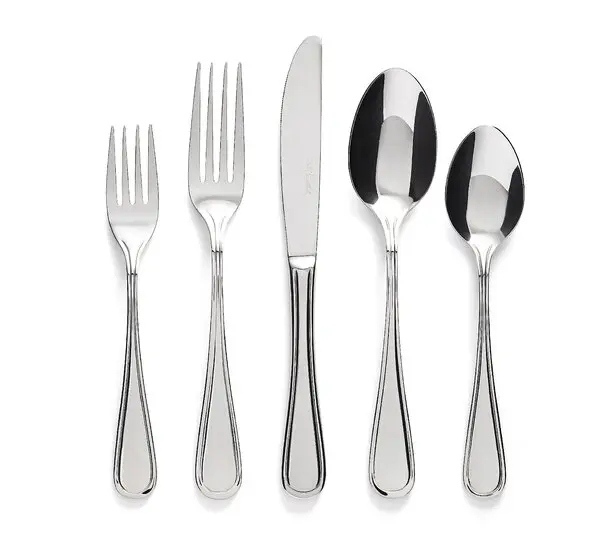 OVERANDBACK Over&back 20 Piece Classic Flatware Set Stain Less Steel - Silver