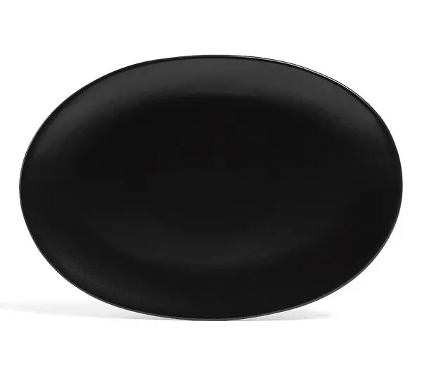 OVERANDBACK Over&back Coupe Semi Matte Stoneware Oval Servi Ng Platter - One-color