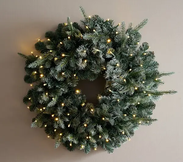 BETHLEHEM LIGHTS 24' Wreath With 4-in-1 Micro Leds - One-color