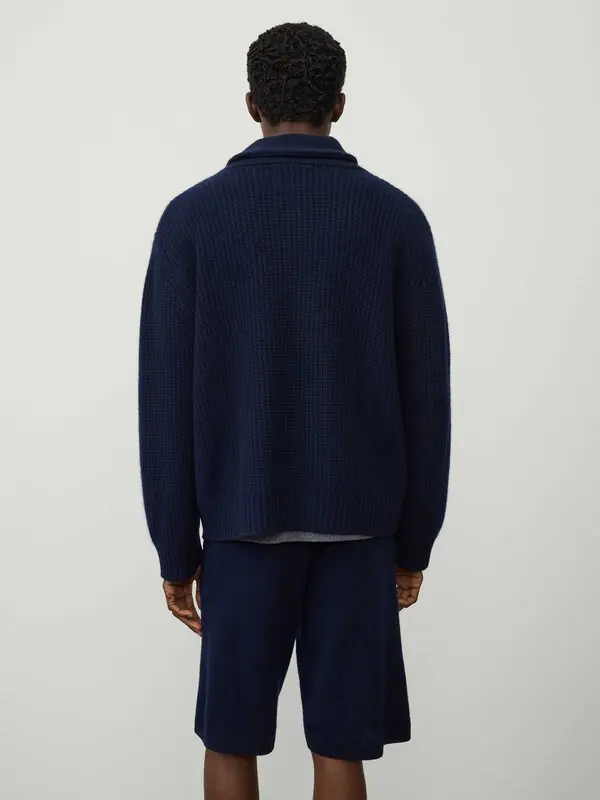 LISA YANG Lyle Cardigan Jacket - Navy