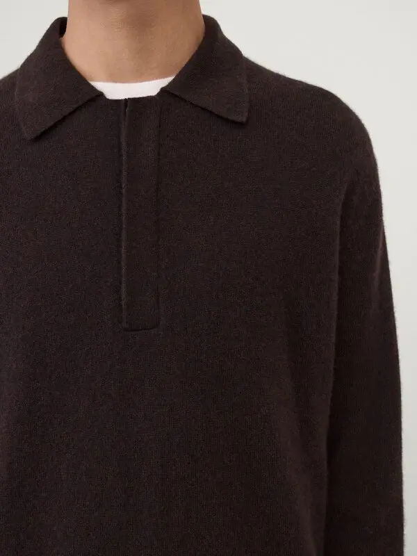 LISA YANG The Emil Cashmere Sweater - Dark Oak