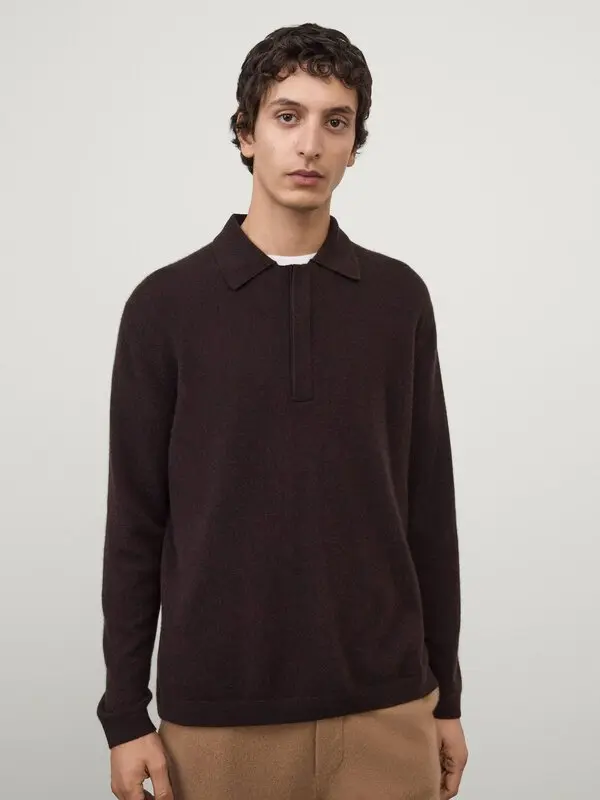 LISA YANG The Emil Cashmere Sweater - Dark Oak