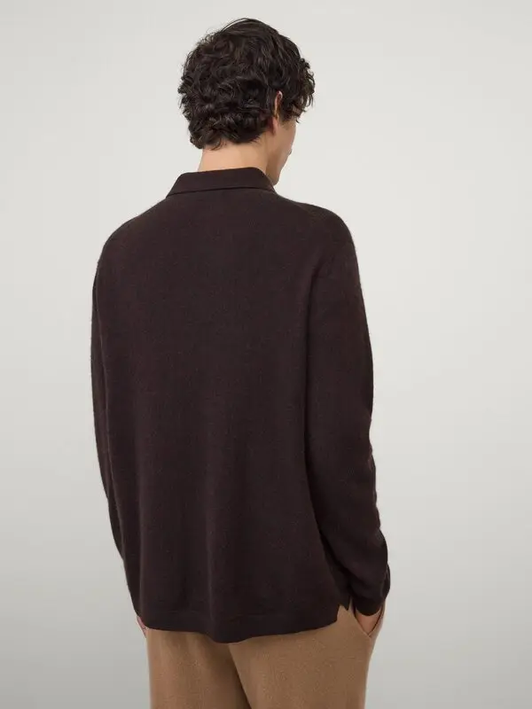 LISA YANG The Emil Cashmere Sweater - Dark Oak