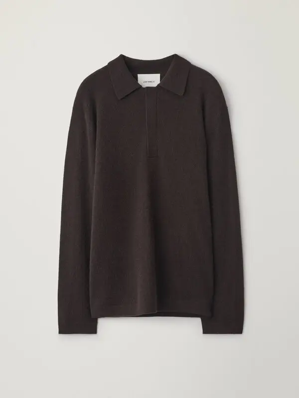 LISA YANG The Emil Cashmere Sweater - Dark Oak