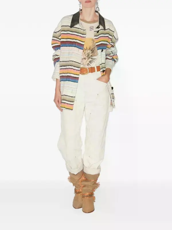 MARANT ETOILE Dayvi Striped Coat