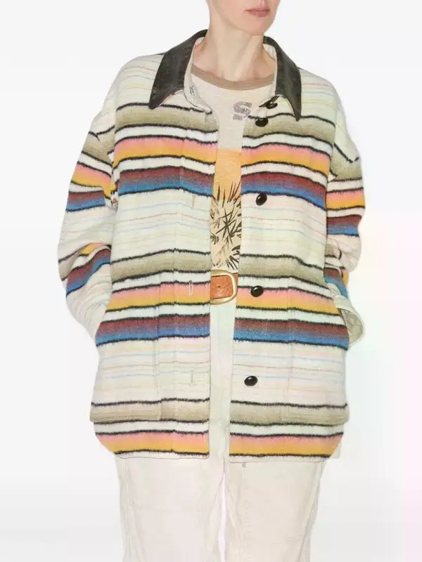 MARANT ETOILE Dayvi Striped Coat