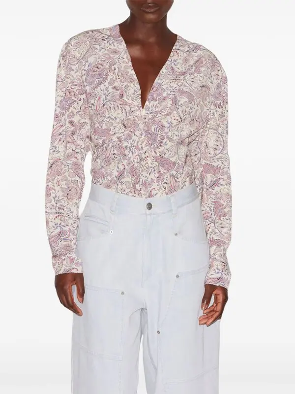 MARANT ETOILE Zekia Blouse - Neutrals