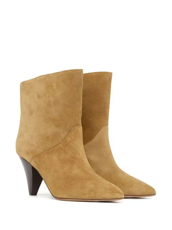 Isabel Marant Étoile 75mm Loline Suede Boots - Neutrals