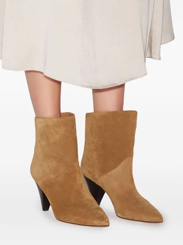 Isabel Marant Étoile 75mm Loline Suede Boots - Neutrals