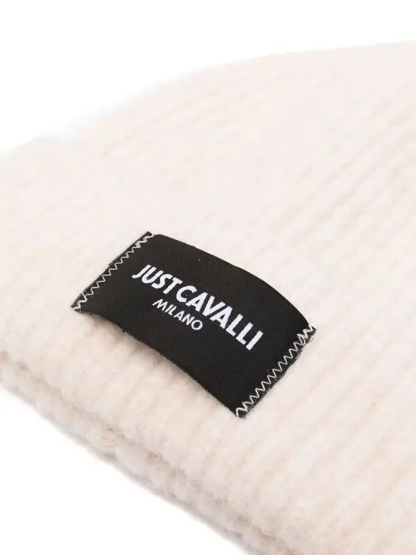 Just Cavalli Logo-patch Knitted Beanie