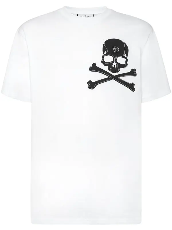 Philipp Plein Skull-print Cotton T-shirt - White
