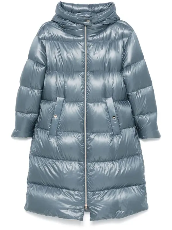 Herno Quilted Down Coat - Blue