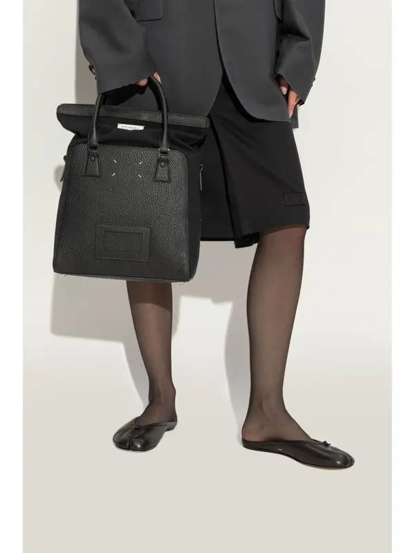 MAISON MARGIELA Four-stitch Two-way Handbag - Black