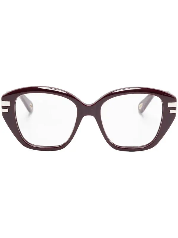 Chloé Square-frame Glasses - Red