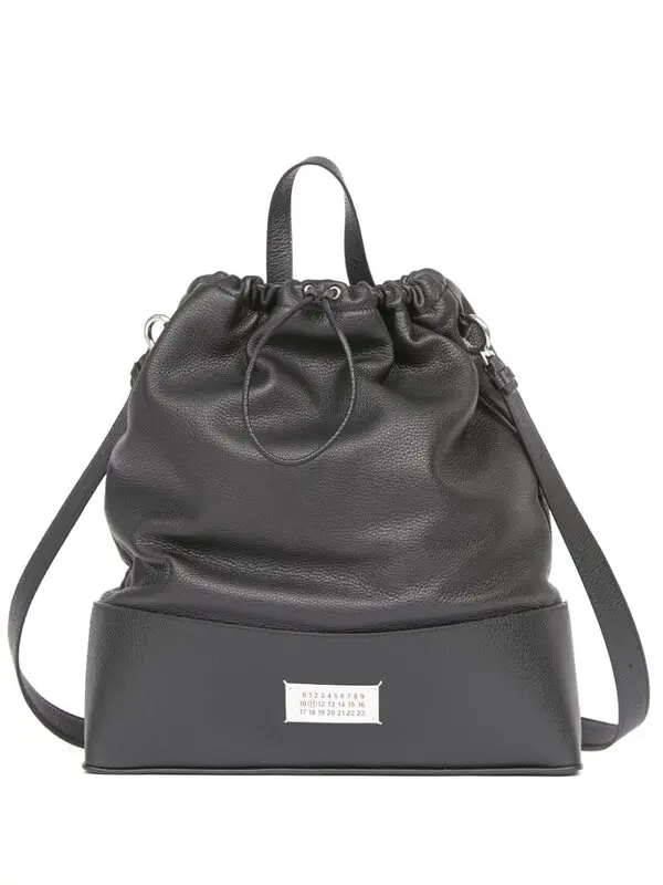 MAISON MARGIELA 5ac Leather Backpack - Black